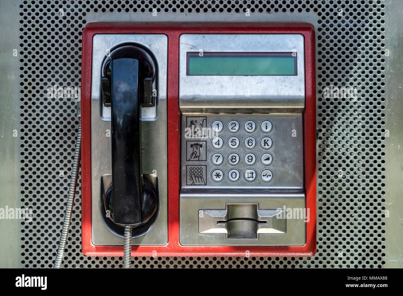 Old black telephone box hi-res stock photography and images - Alamy