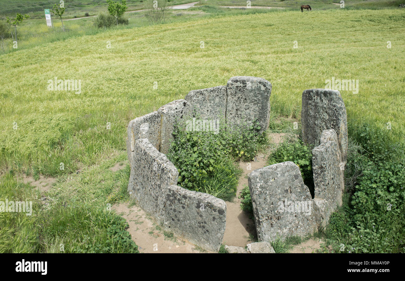 Dolmen of Cerca del Marco Ancient magalithic building near Magacela ...