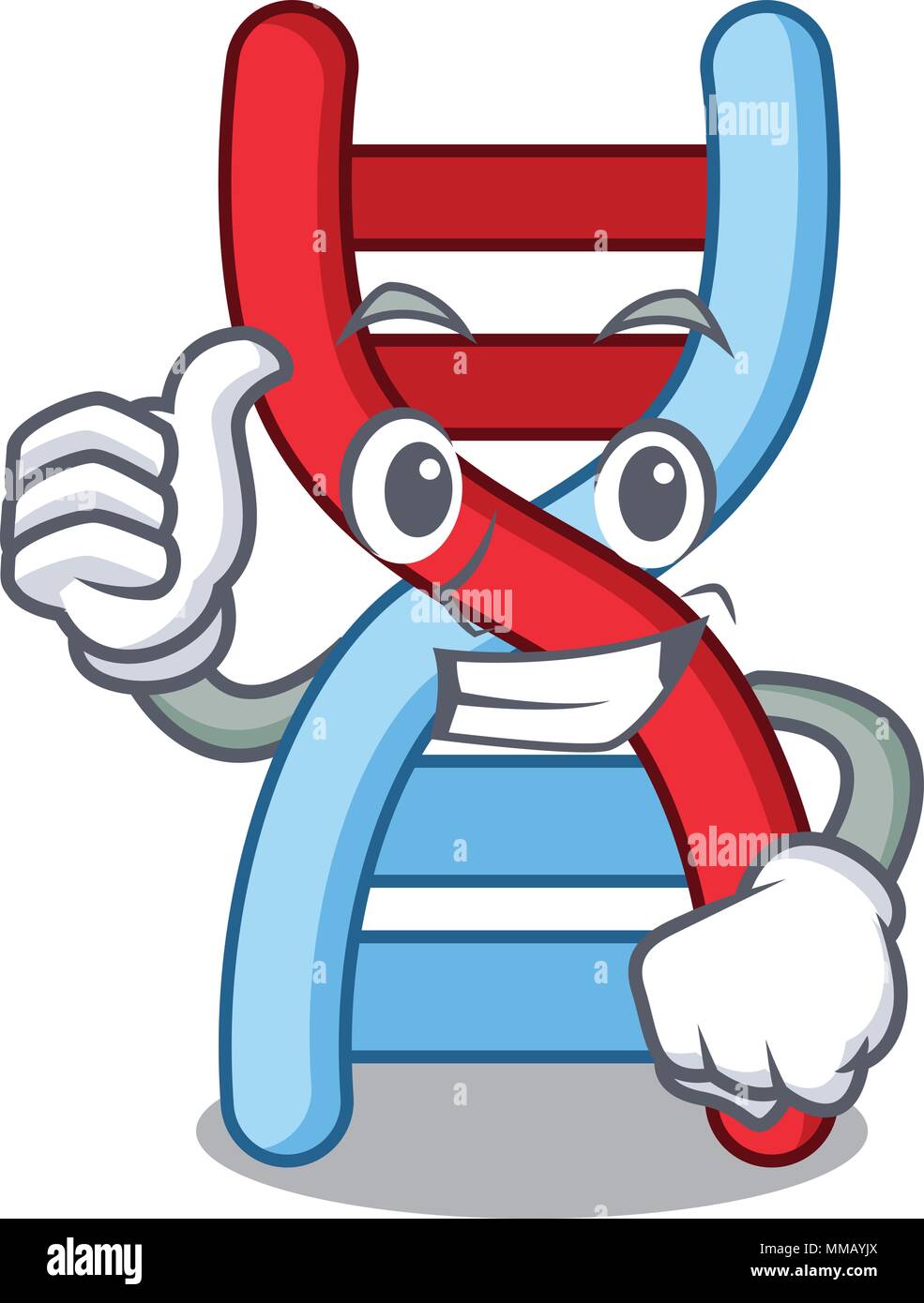 Thumbs up dna molecule character cartoon Stock Vector Image & Art - Alamy