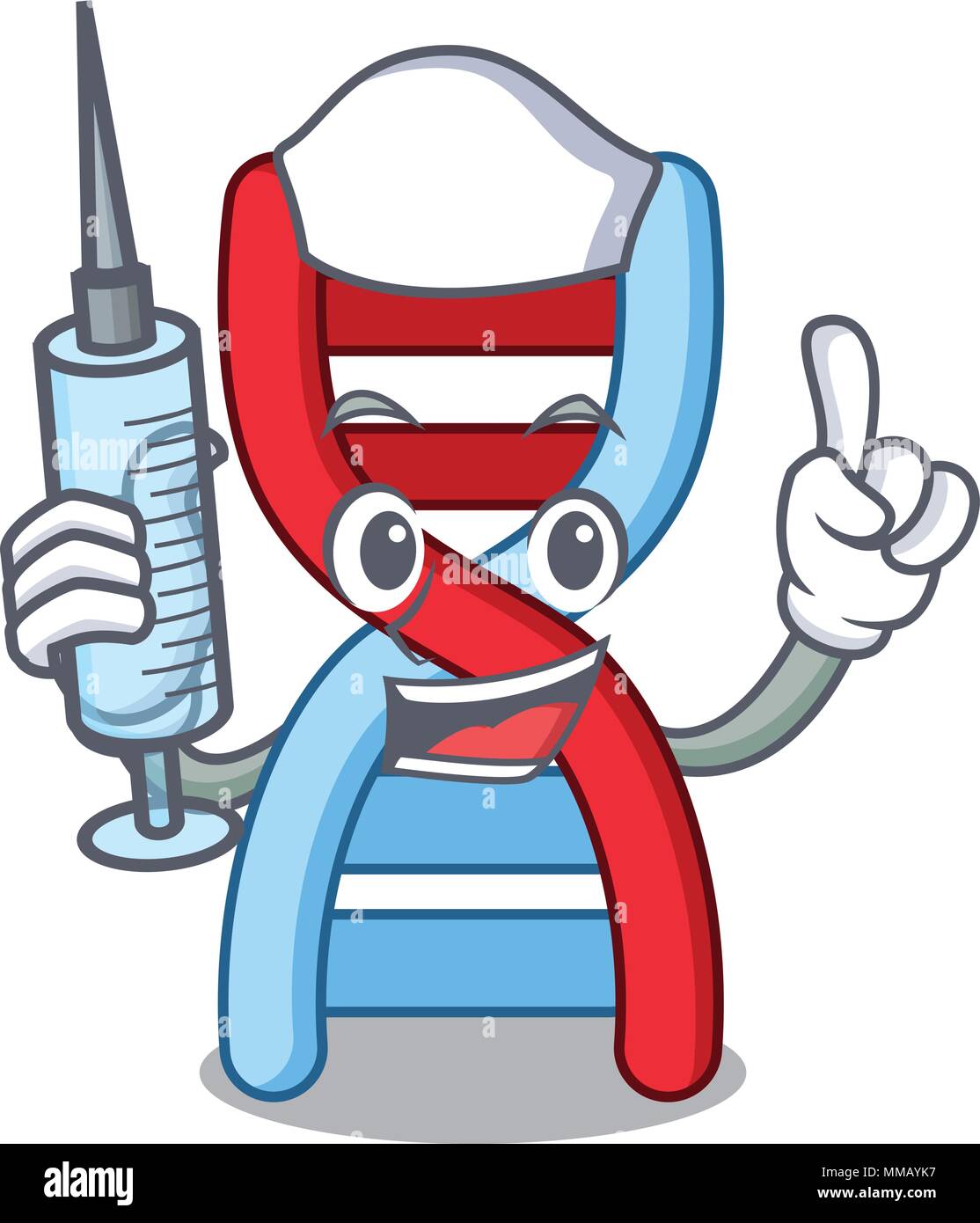 Nurse dna molecule character cartoon Stock Vector Image & Art - Alamy