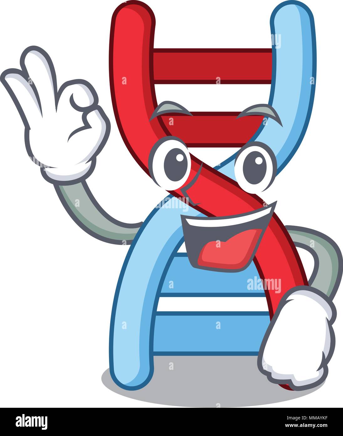 Okay dna molecule character cartoon Stock Vector Image & Art - Alamy