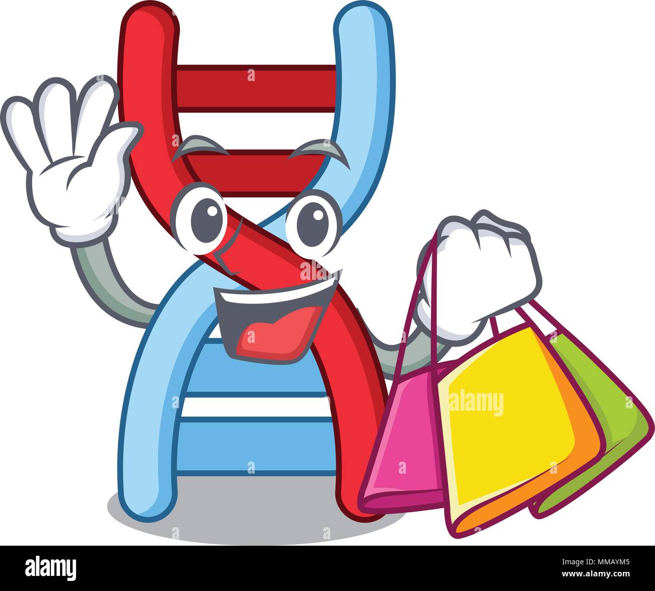Shopping dna molecule character cartoon Stock Vector Image & Art - Alamy