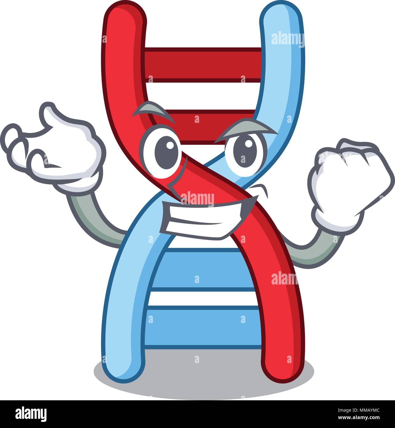 Successful dna molecule character cartoon Stock Vector Image & Art - Alamy