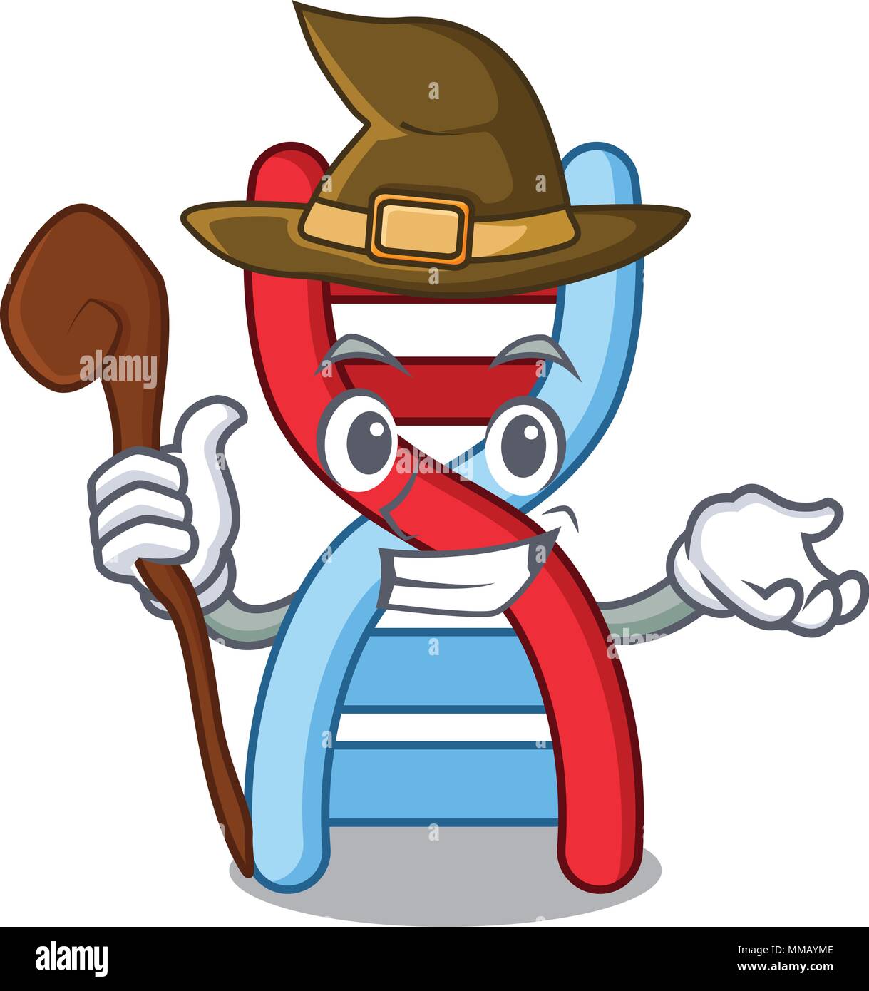 Witch dna molecule mascot cartoon Stock Vector Image & Art - Alamy