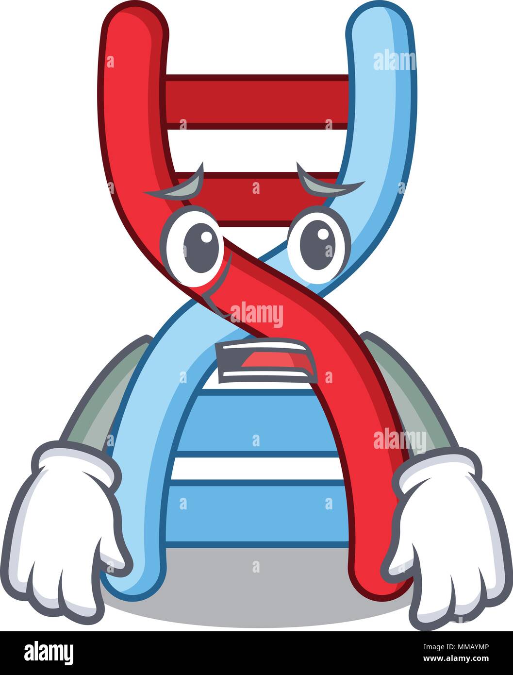 Afraid dna molecule mascot cartoon Stock Vector Image & Art - Alamy