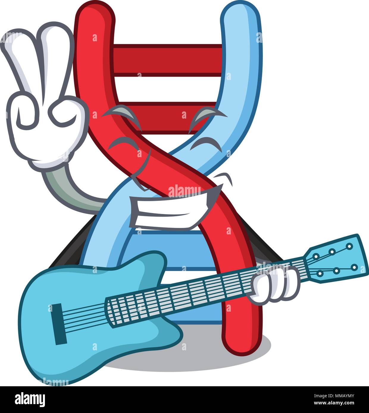 With guitar dna molecule mascot cartoon Stock Vector Image & Art - Alamy