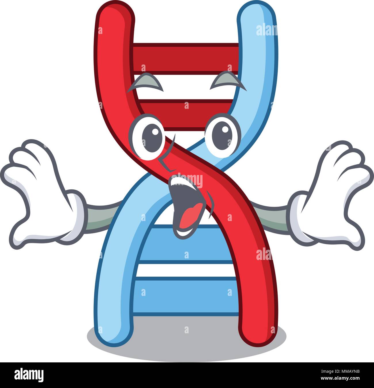 Surprised dna molecule mascot cartoon Stock Vector Image & Art - Alamy