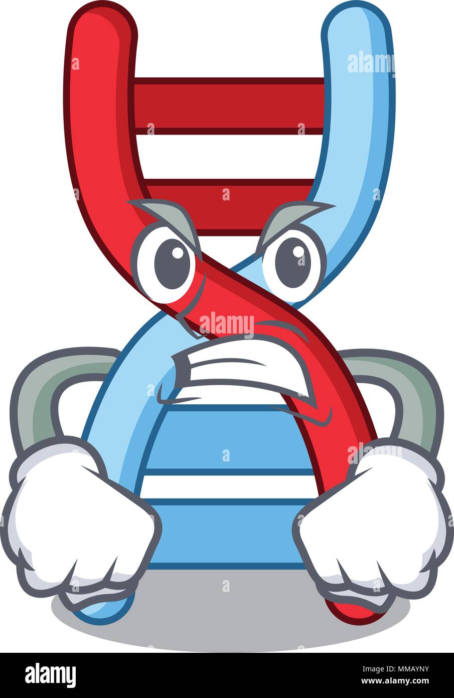 Angry dna molecule mascot cartoon Stock Vector Image & Art - Alamy