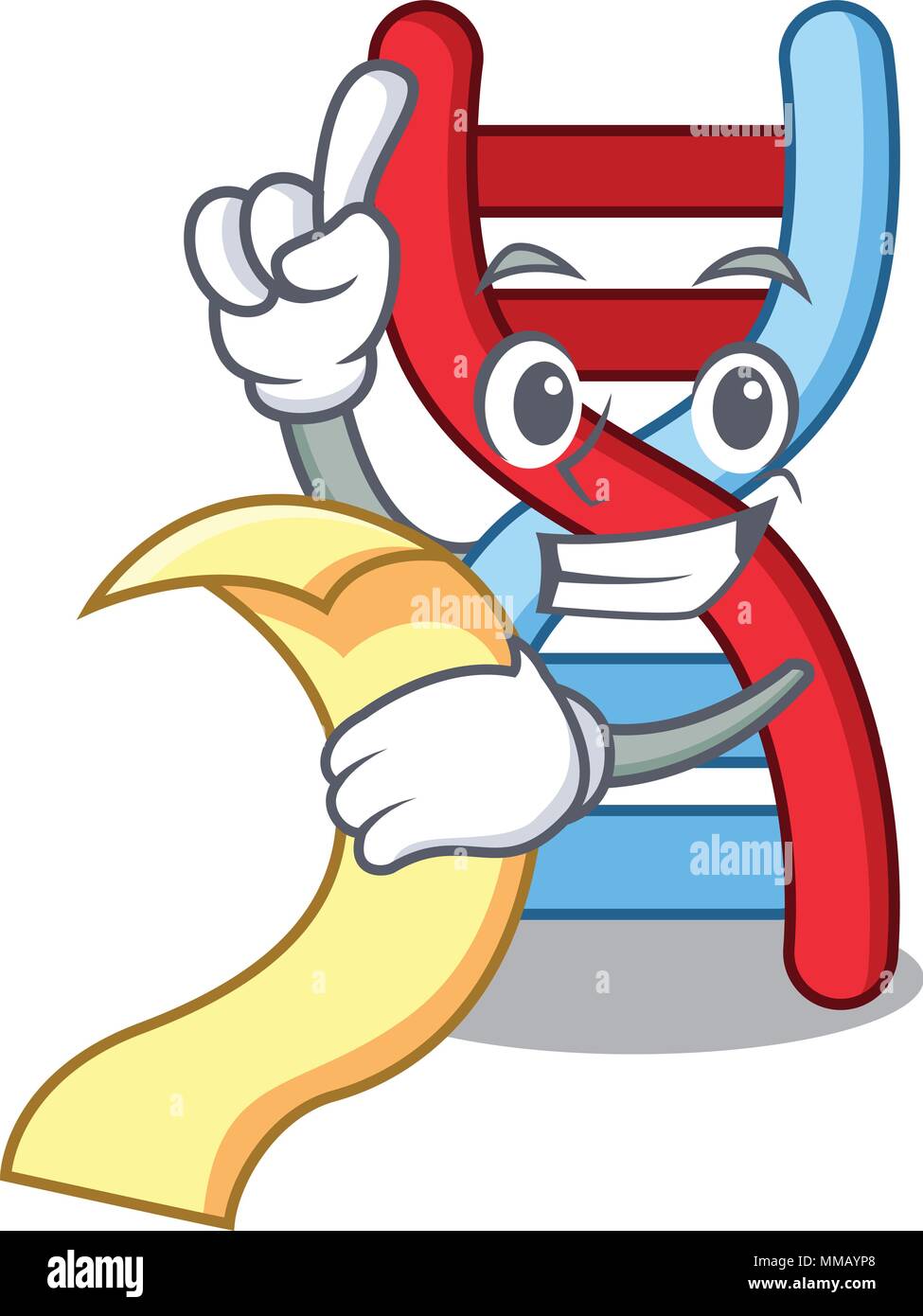 With menu dna molecule mascot cartoon Stock Vector Image & Art - Alamy