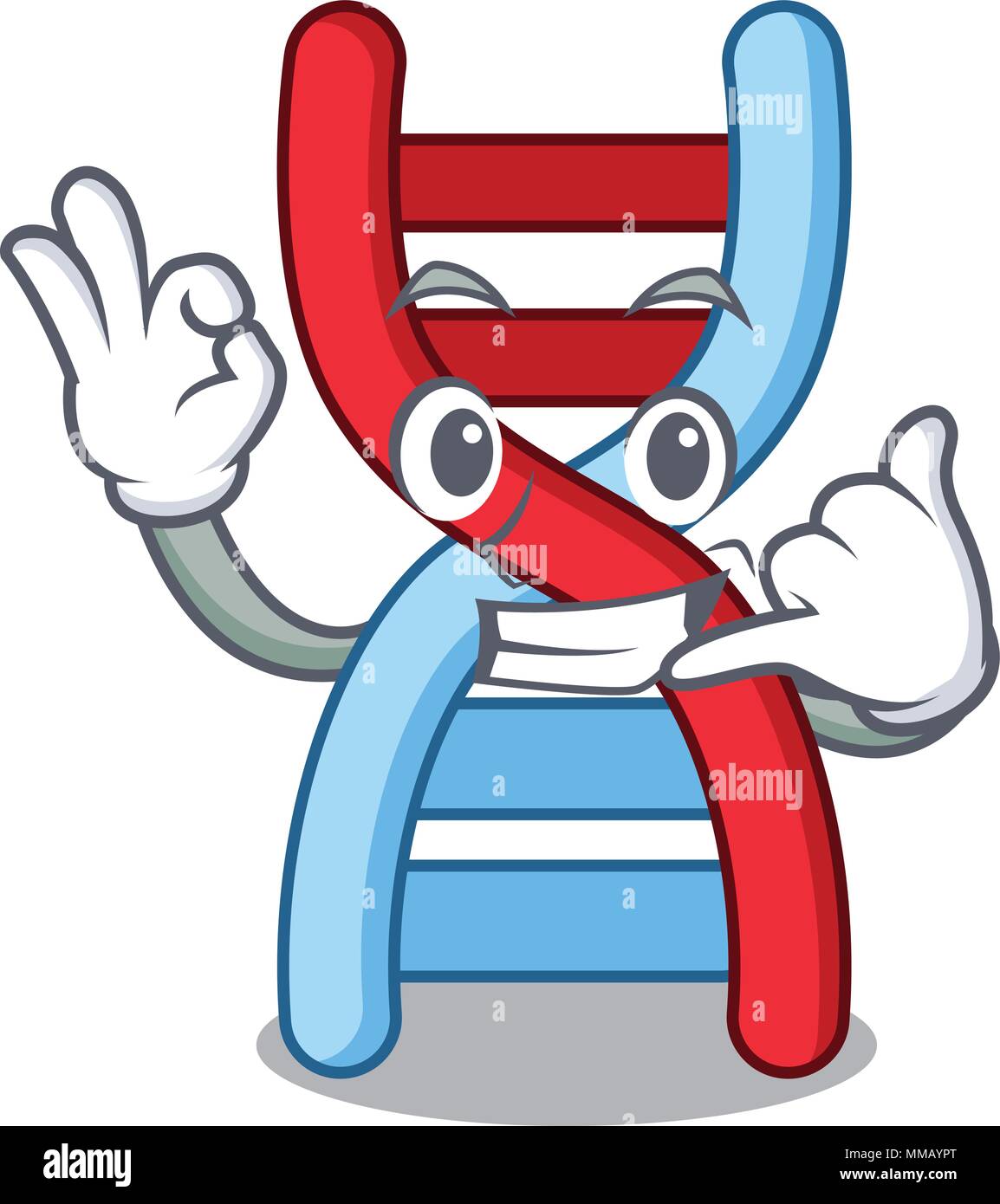 Call me dna molecule mascot cartoon Stock Vector Image & Art - Alamy