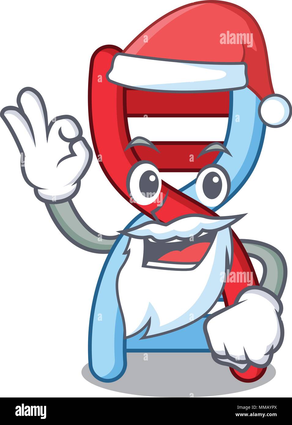 Santa dna molecule mascot cartoon Stock Vector Image & Art - Alamy