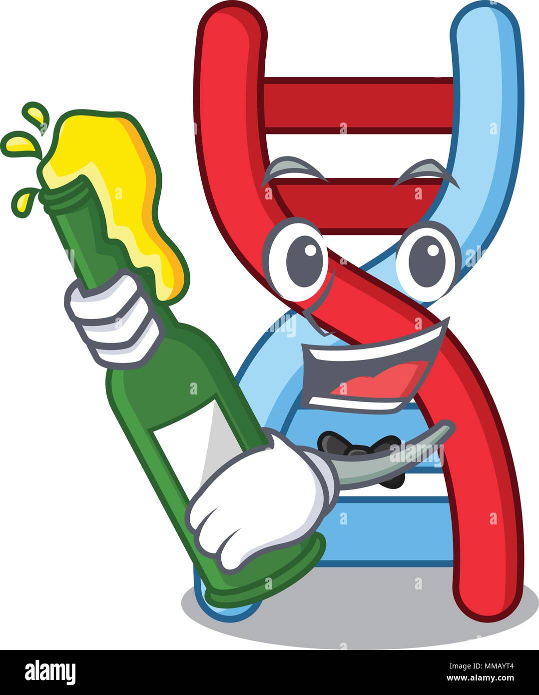 With beer dna molecule mascot cartoon Stock Vector Image & Art - Alamy