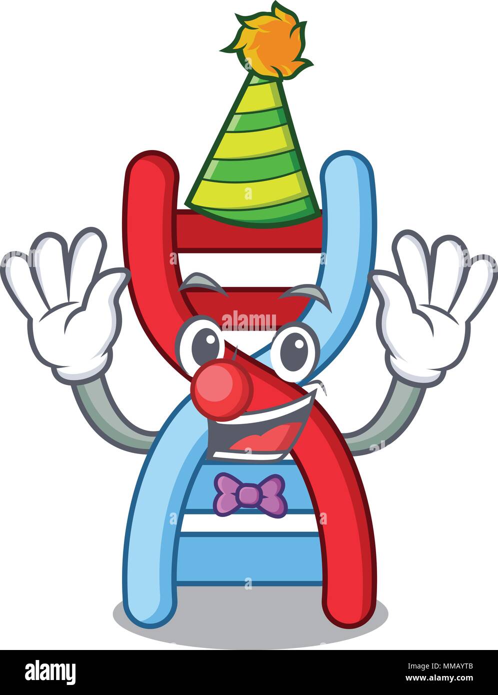 Clown dna molecule mascot cartoon Stock Vector Image & Art - Alamy