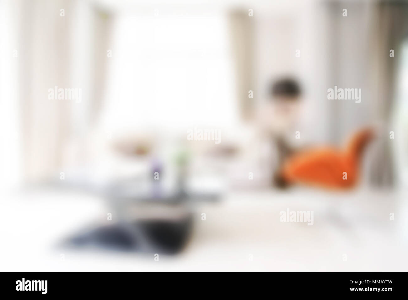 Defocus Living room interior in modern style Stock Photo - Alamy
