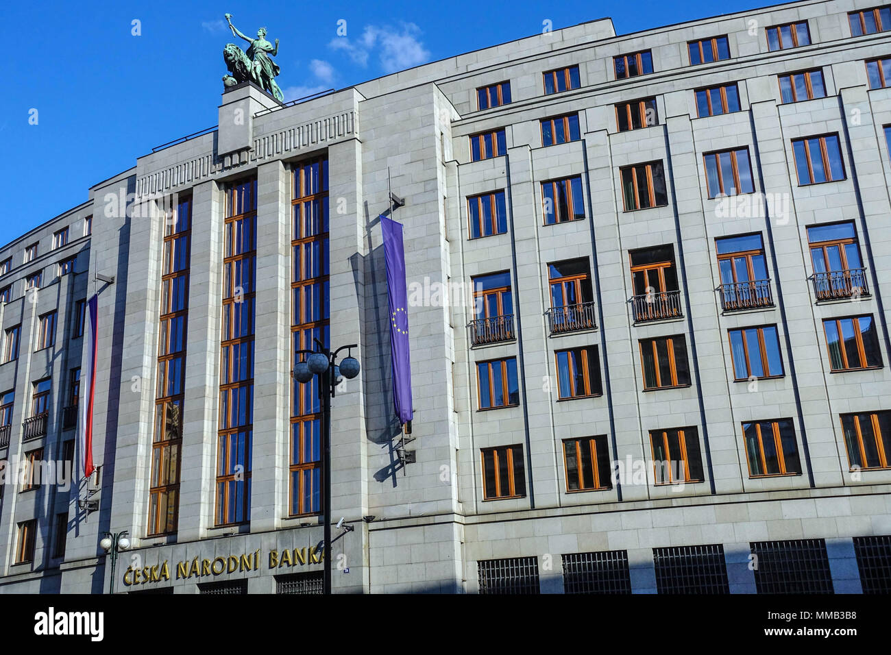 CNB bank, Czech National bank, Ceska Narodni Banka headquarter, Prague ...