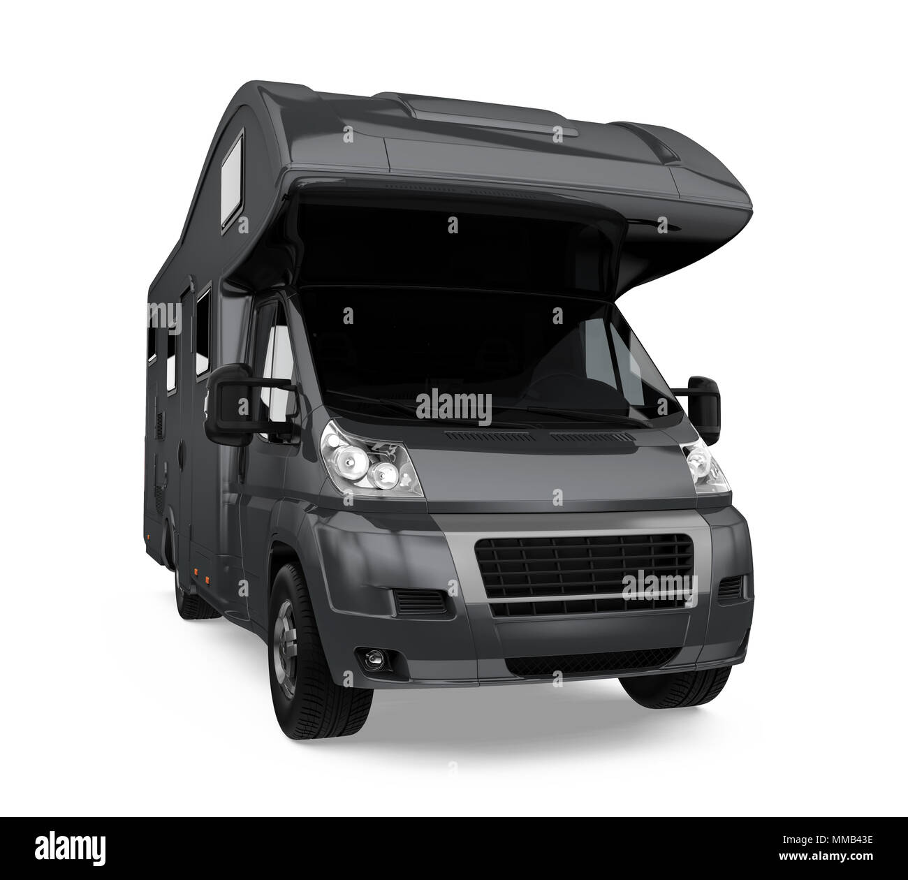 RV Caravan Isolated Stock Photo - Alamy