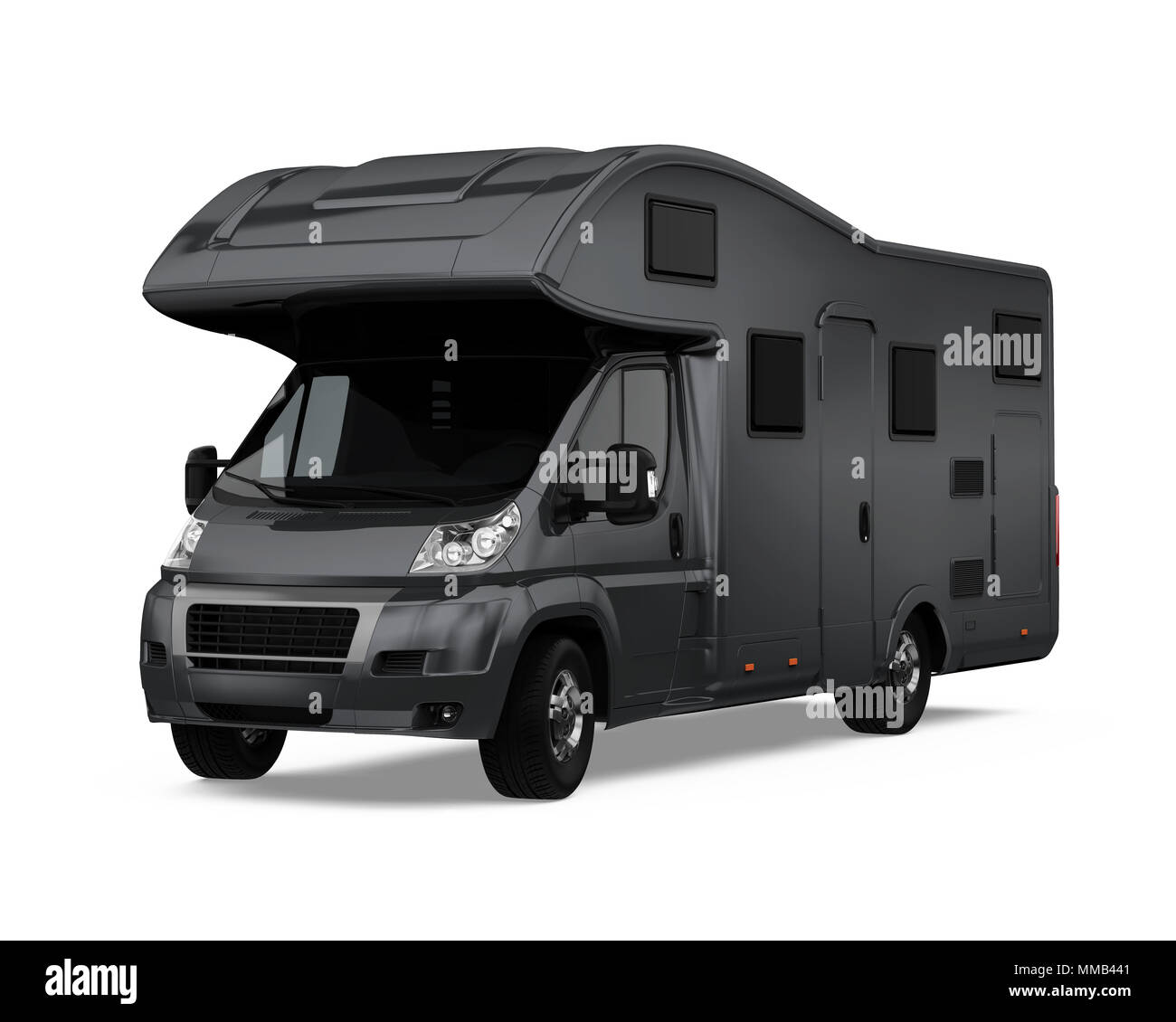 RV Caravan Isolated Stock Photo - Alamy