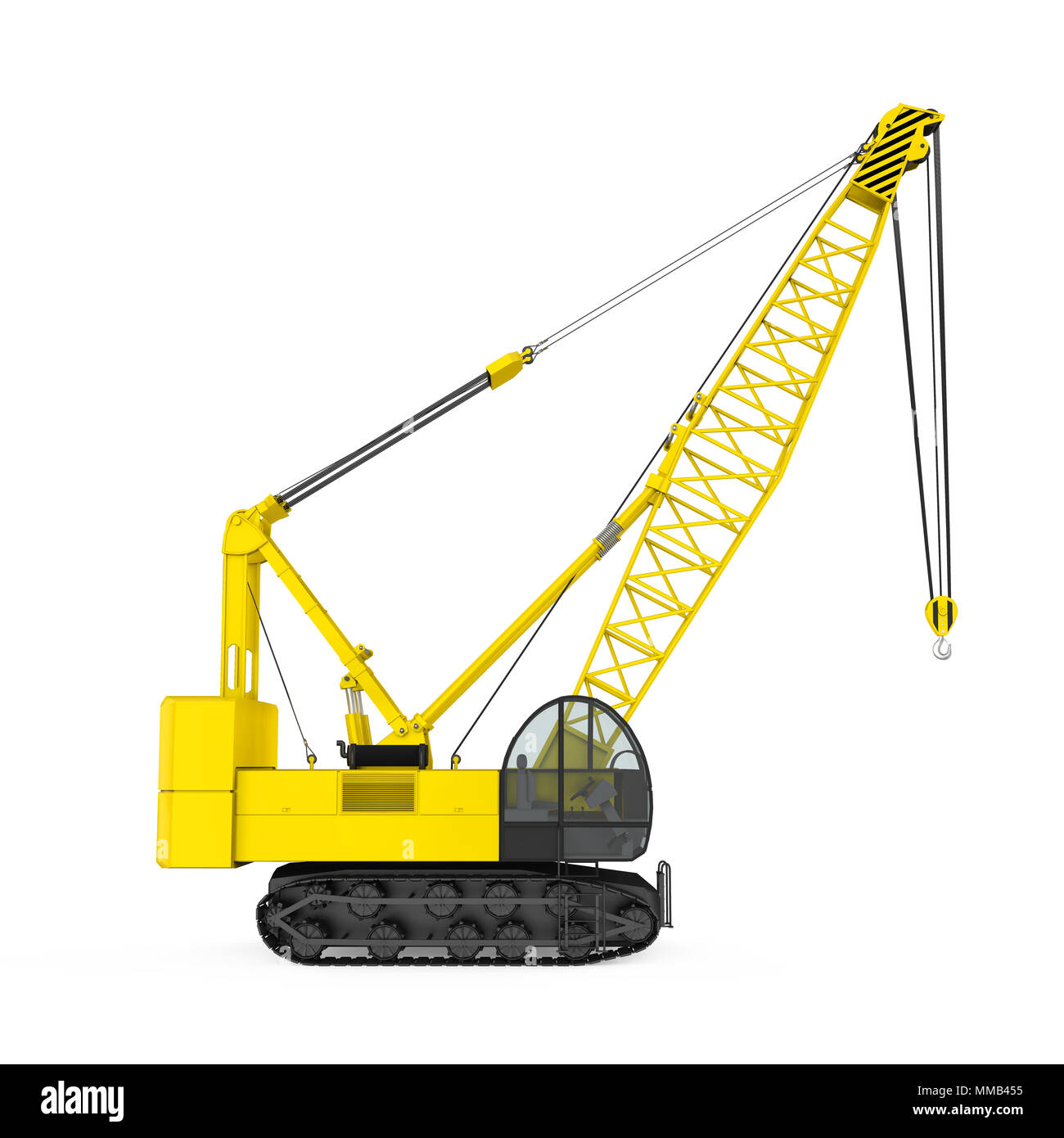 Crawler Crane Isolated Stock Photo - Alamy