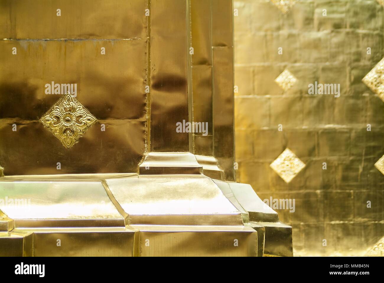 Architecture decorated with gold / Thailand ancient architecture Stock ...