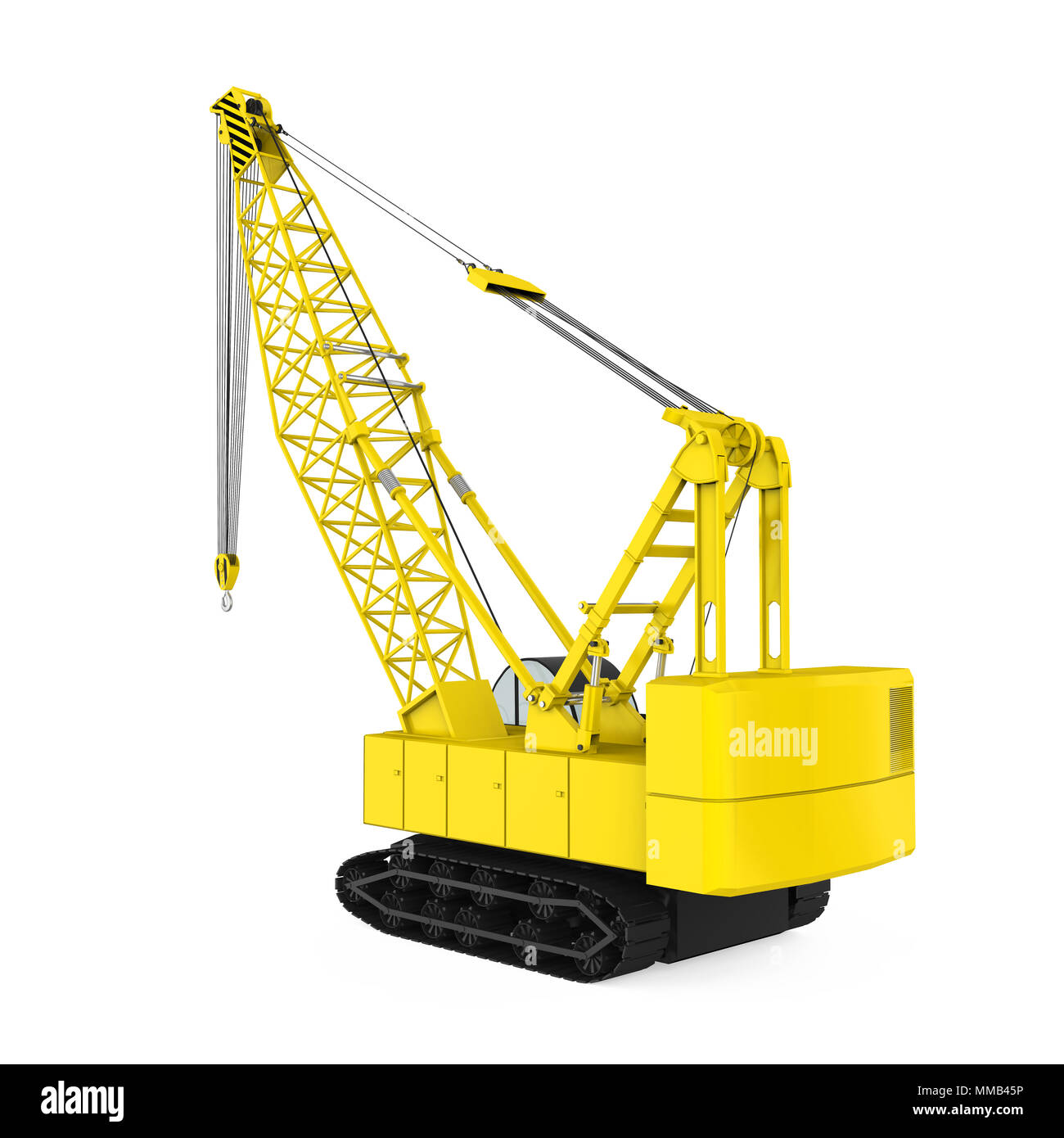 Crawler Crane Isolated Stock Photo - Alamy