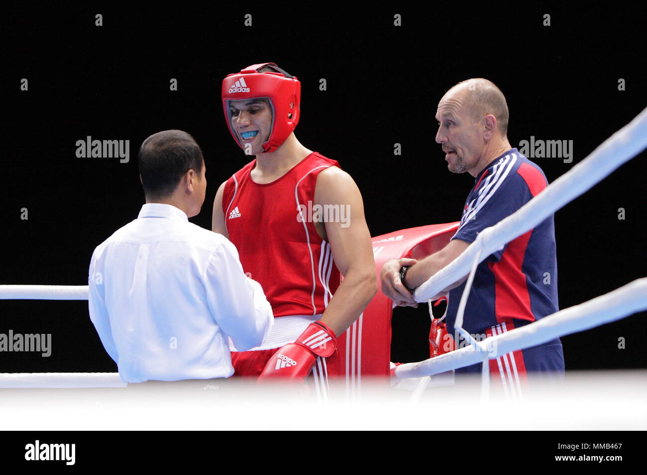 UK Sport - London 2012 Olympic test event Boxing, Simon Vallily GBR vs ...