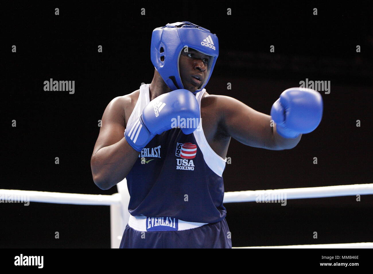 UK Sport - London 2012 Olympic test event Boxing, Simon Vallily GBR vs ...