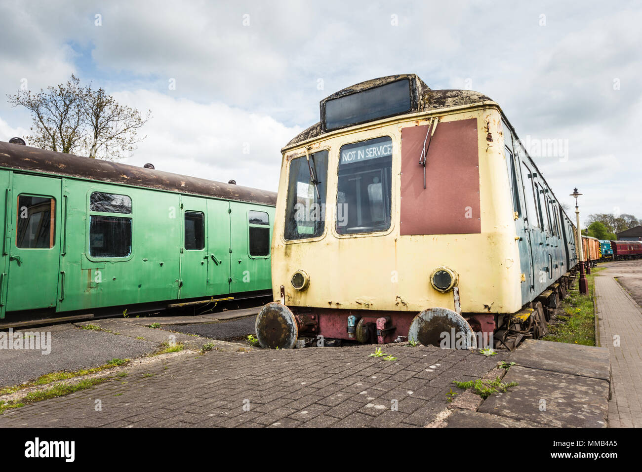 Old train, Midlands Railway Museum, UK Stock Photo - Alamy