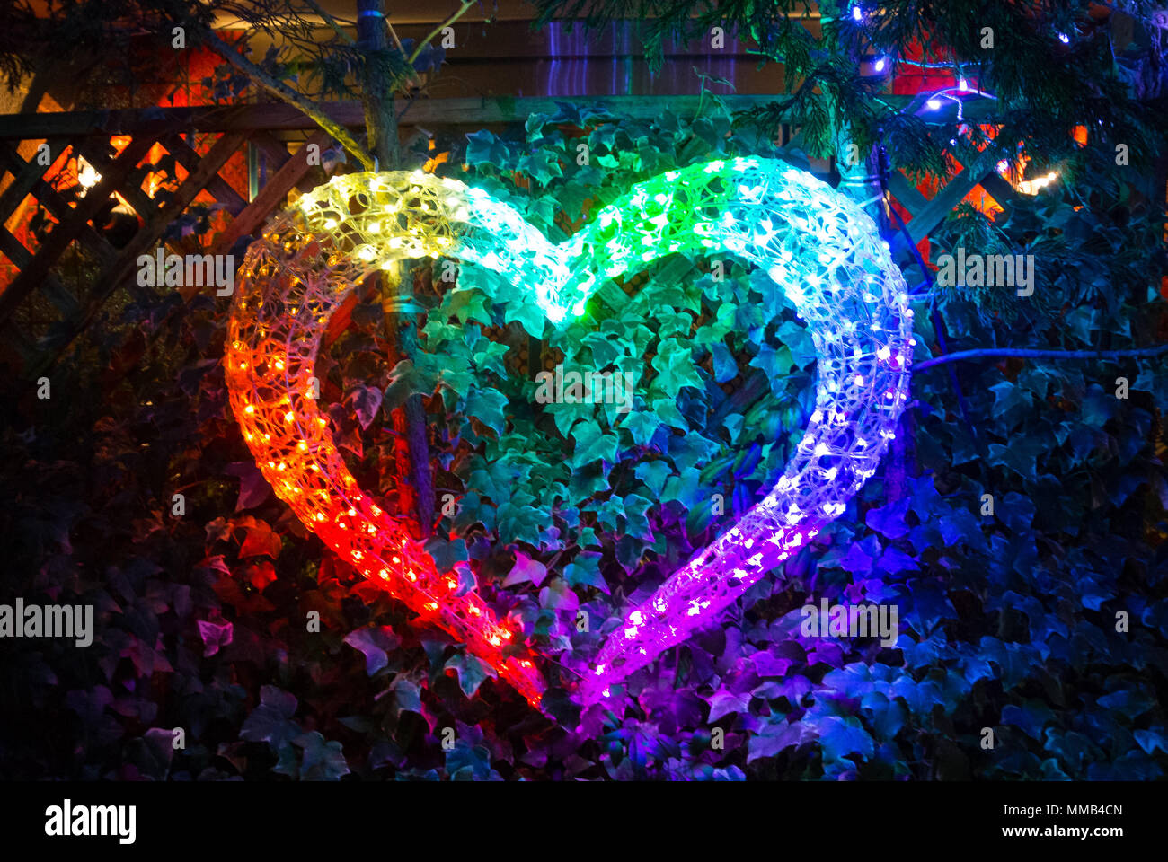 heart neon sign Stock Photo - Alamy