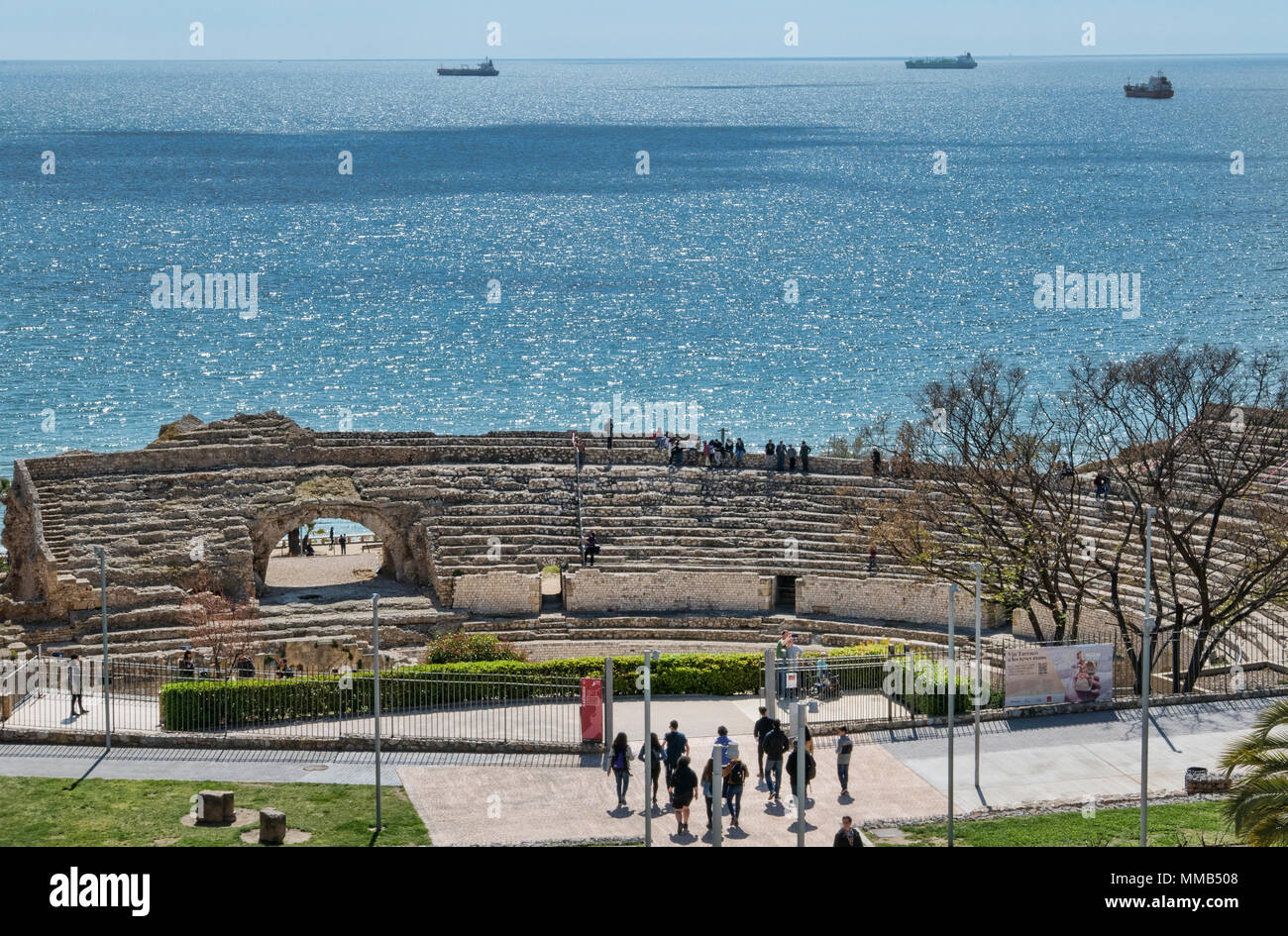 Roman amphitheatre and mediterranean coast hi-res stock photography and ...