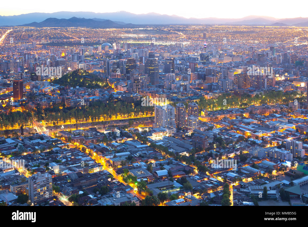 Panoramic view of downtown and Bellavista neighborhood on the ...