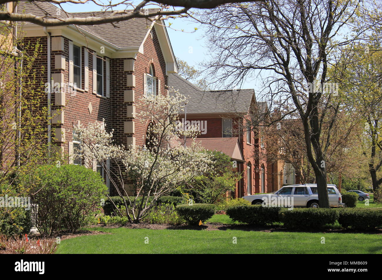 Upper middle class older suburb of Park Ridge, Illinois Stock Photo - Alamy