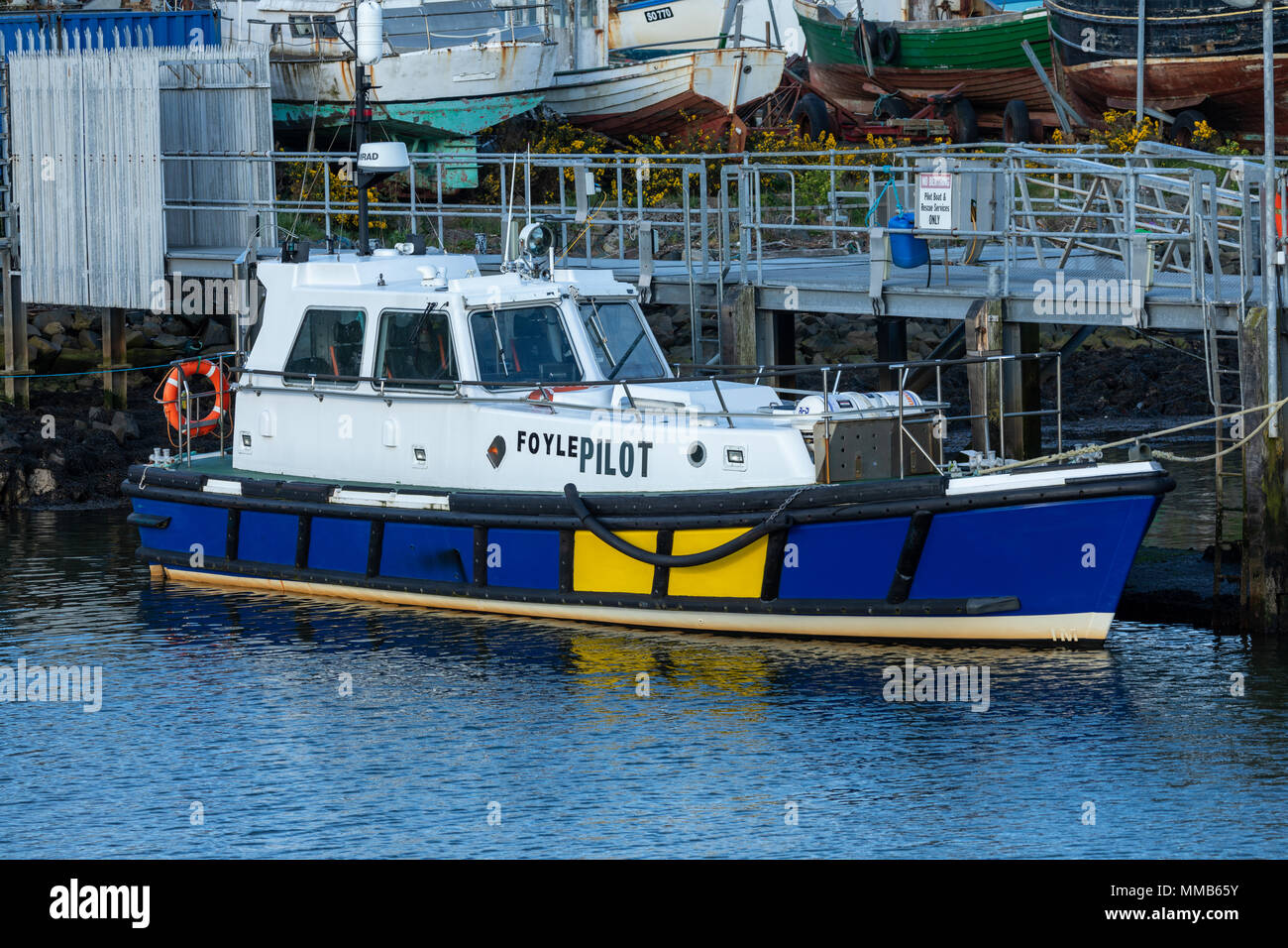 Foyle Pilot boat Stock Photo - Alamy