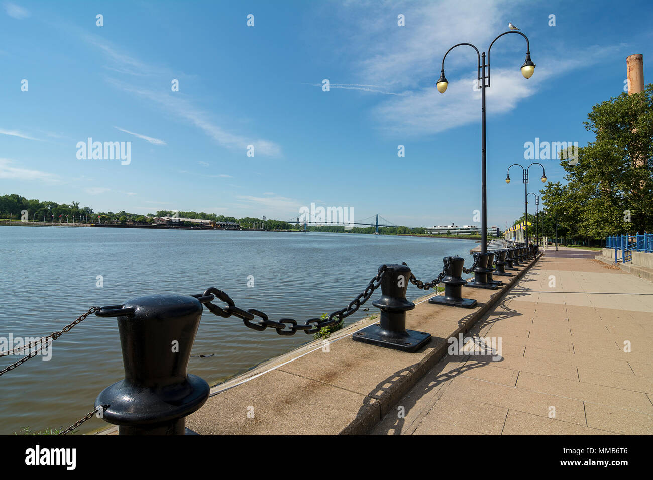 A view of downtown Toledo Ohio's riverside on the Maumee river. A ...