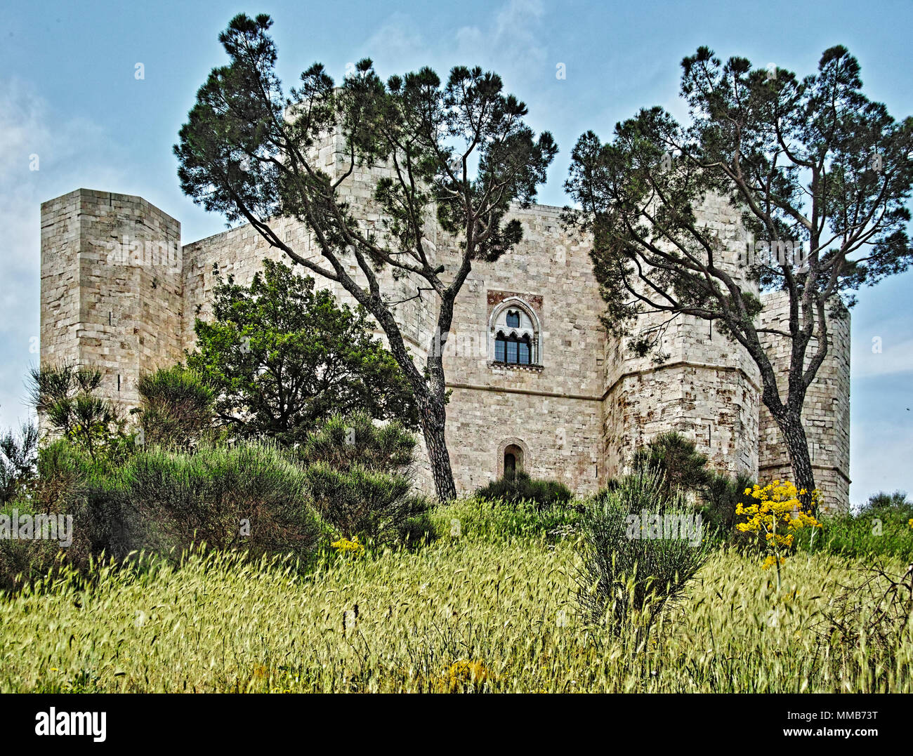 Castel del monte, castle in Apulia, Italy Stock Photo - Alamy