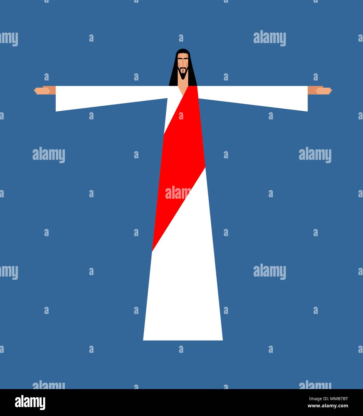Jesus Christ. Gods Son. Biblical religious vector illustration Stock ...