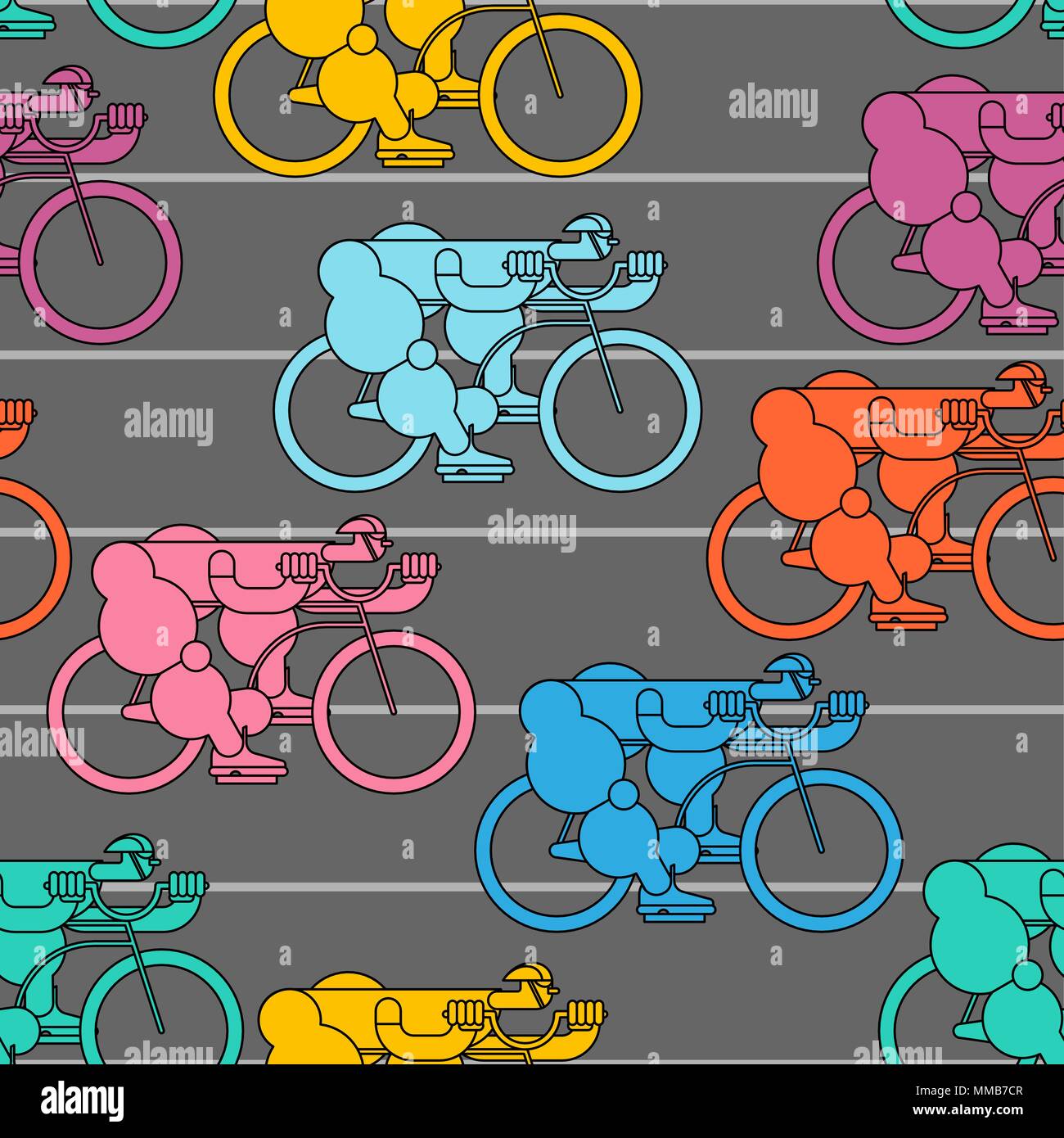 Bicycle race pattern. Cyclist background. Racers on bicycles. Sports ...