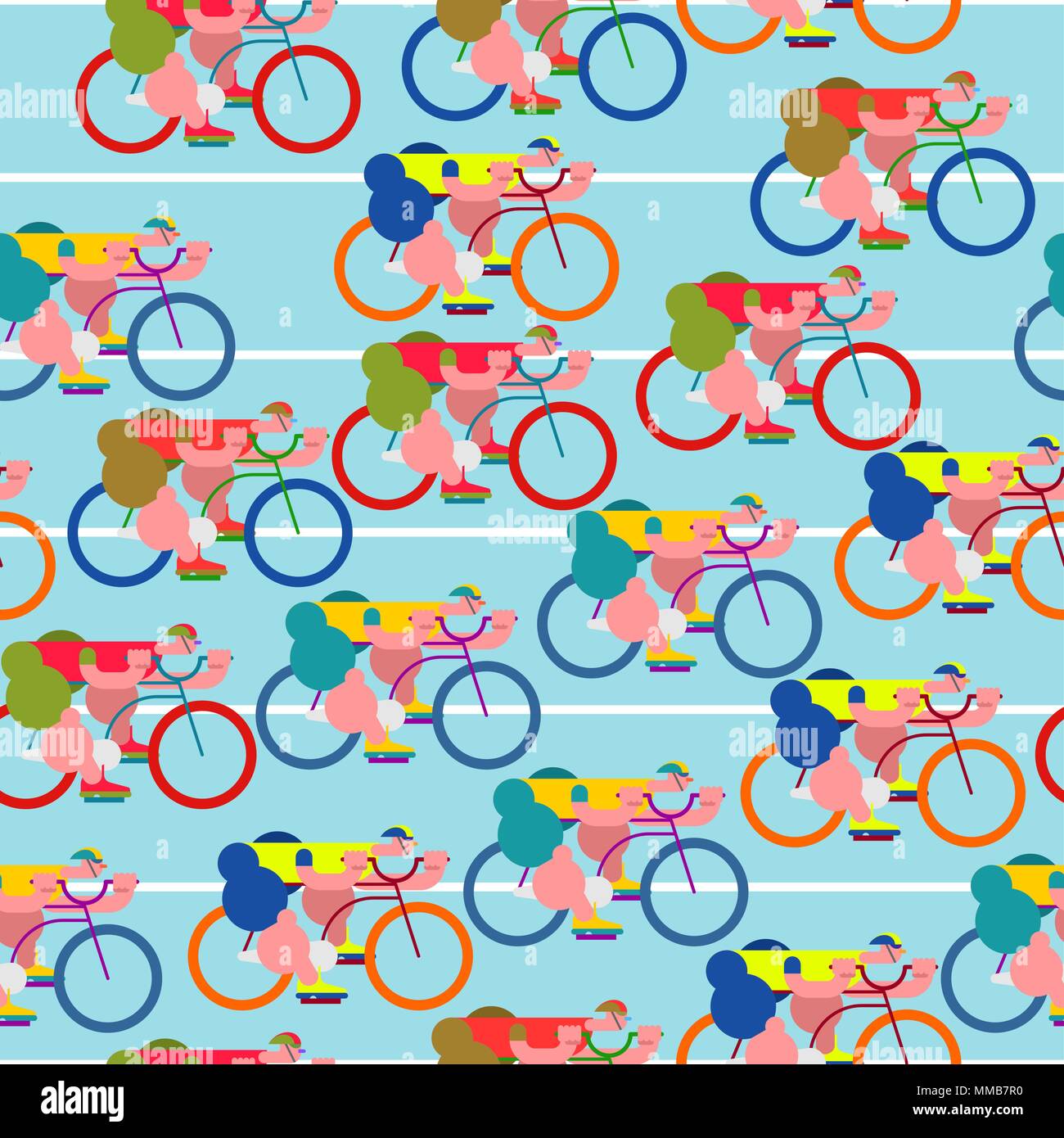 Bicycle race pattern. Cyclist background. Racers on bicycles. Sports ...