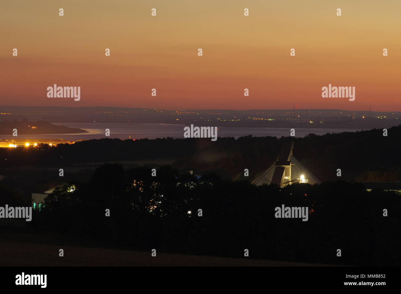 View from Swanland Hill to Trent Falls over OMYA UK Melton Bottom ...