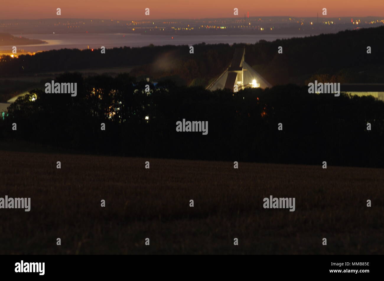 View from Swanland Hill to Trent Falls over OMYA UK Melton Bottom ...