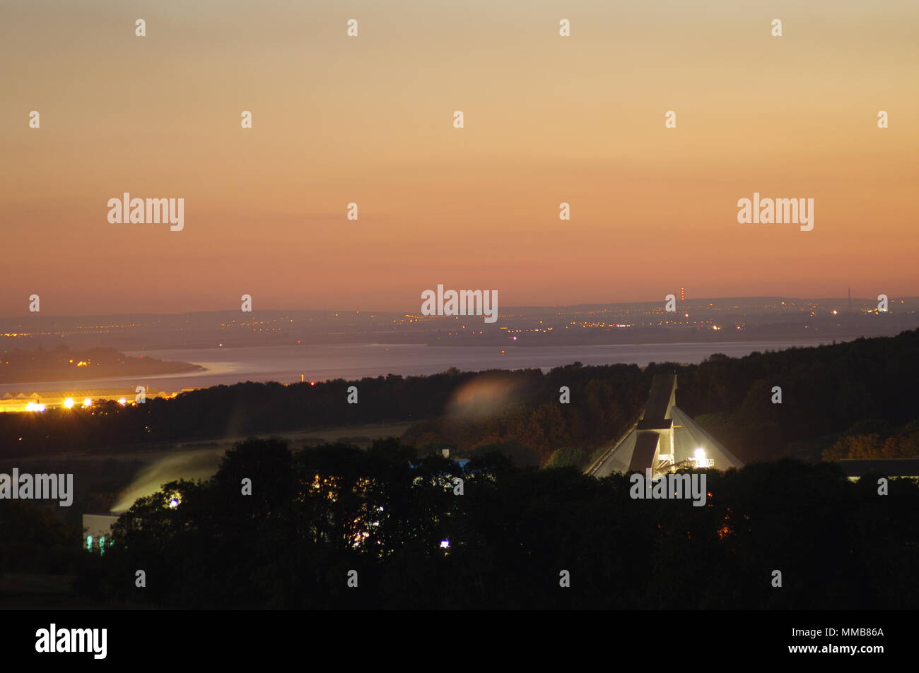 View from Swanland Hill to Trent Falls over OMYA UK Melton Bottom ...