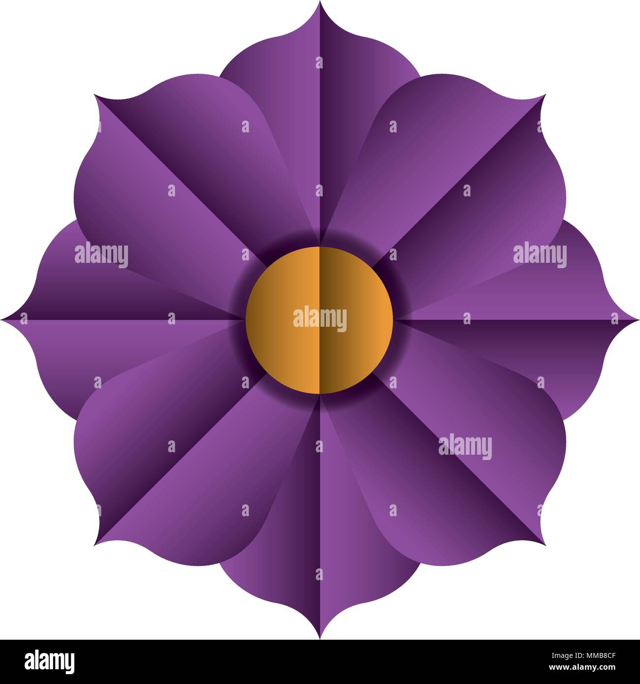 beautiful flower decorative icon Stock Vector Image & Art - Alamy