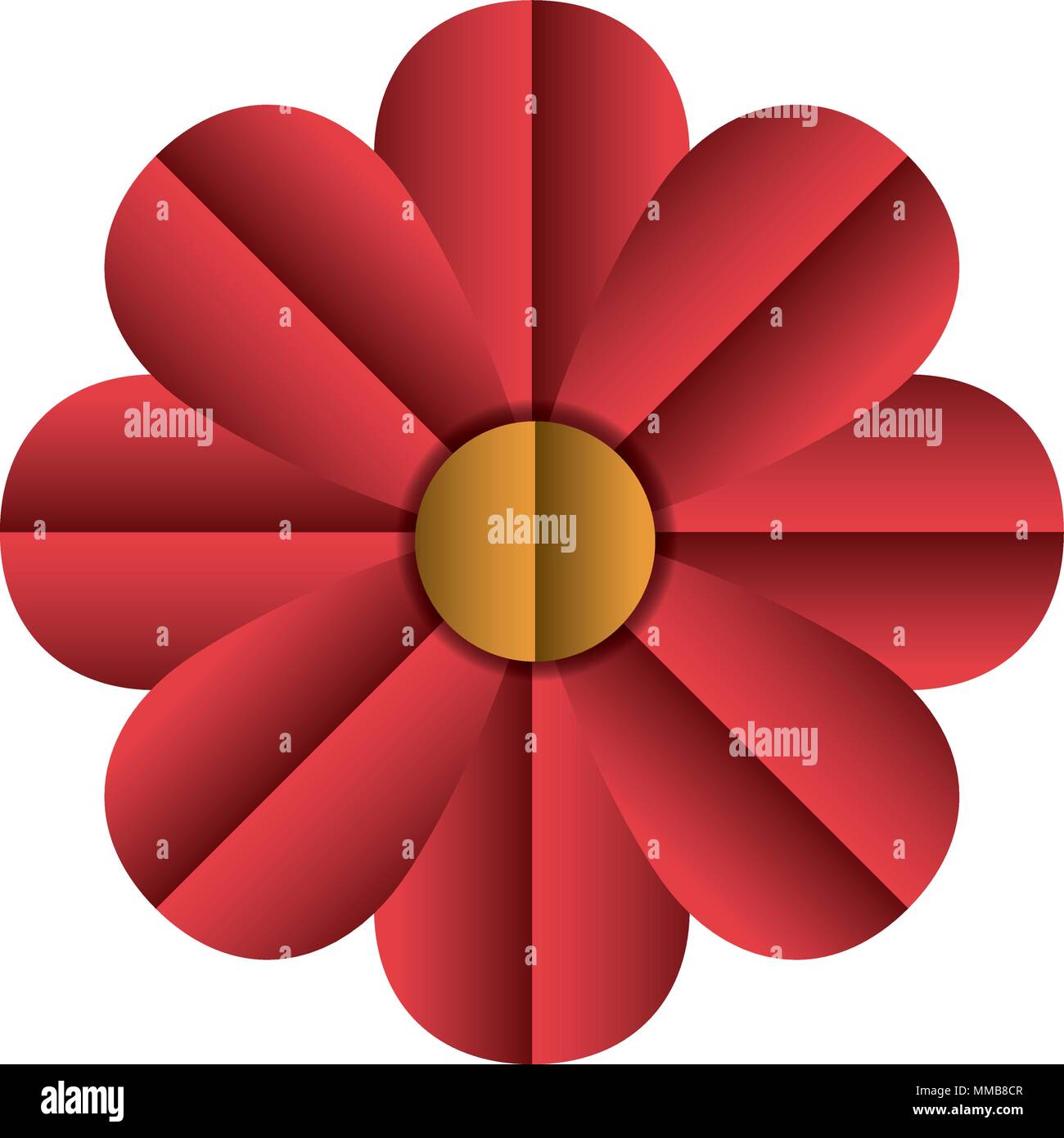 beautiful flower decorative icon Stock Vector Image & Art - Alamy