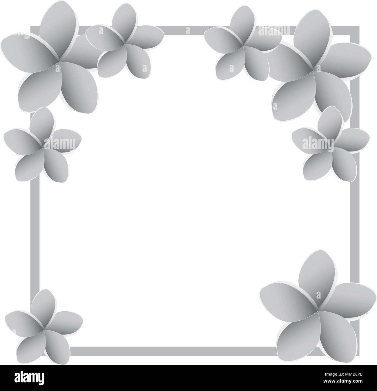 Silver petals Stock Vector Images - Alamy