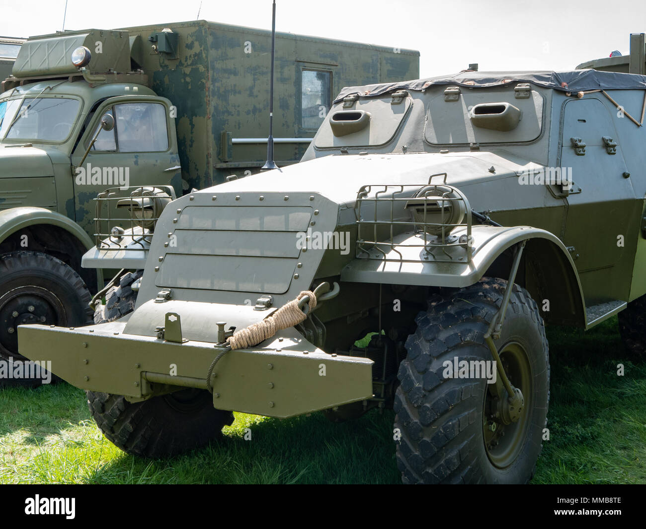 modern warfare armored truck for soldier transportation Stock Photo - Alamy