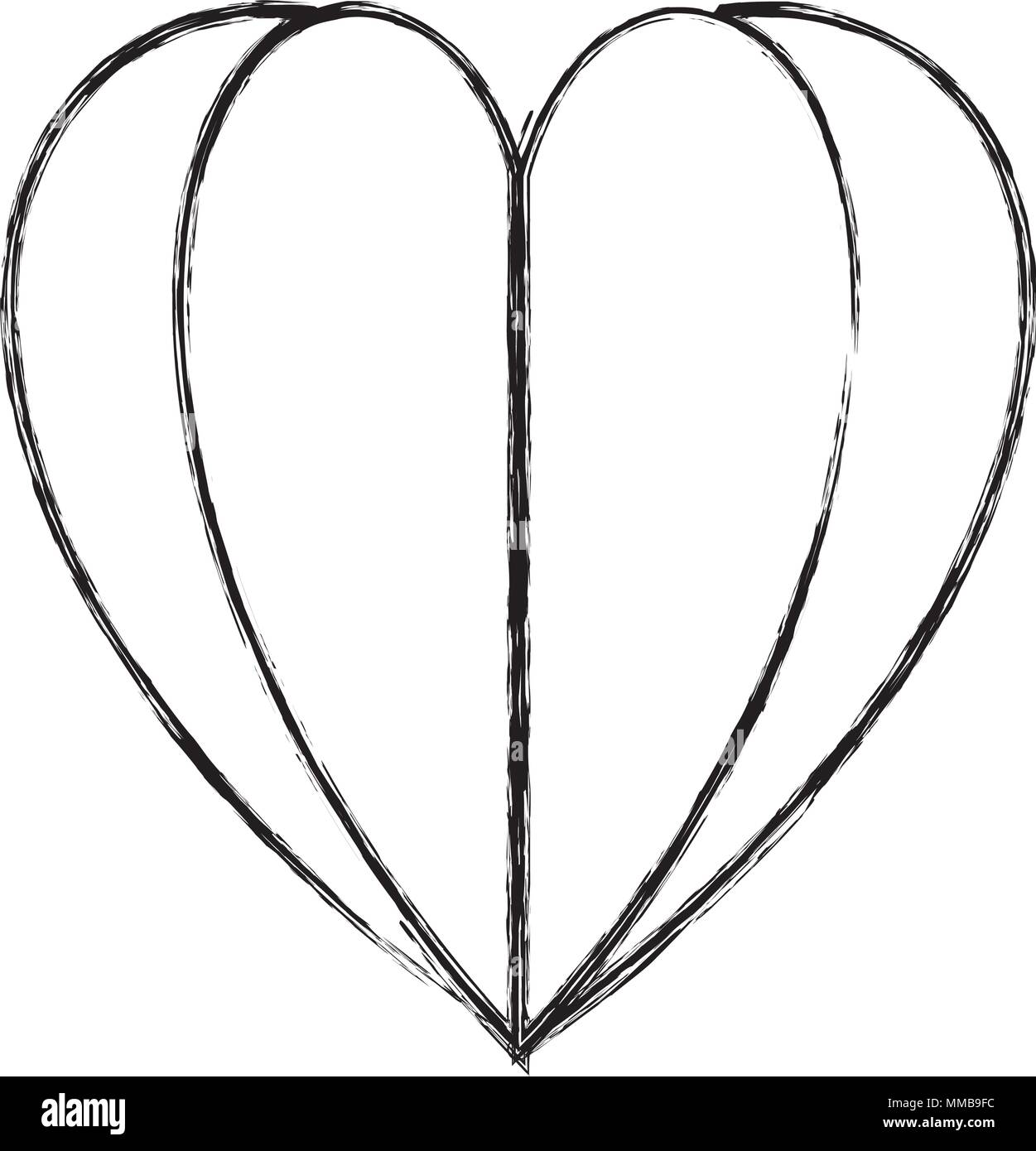 heart love decorative icon Stock Vector Image & Art - Alamy
