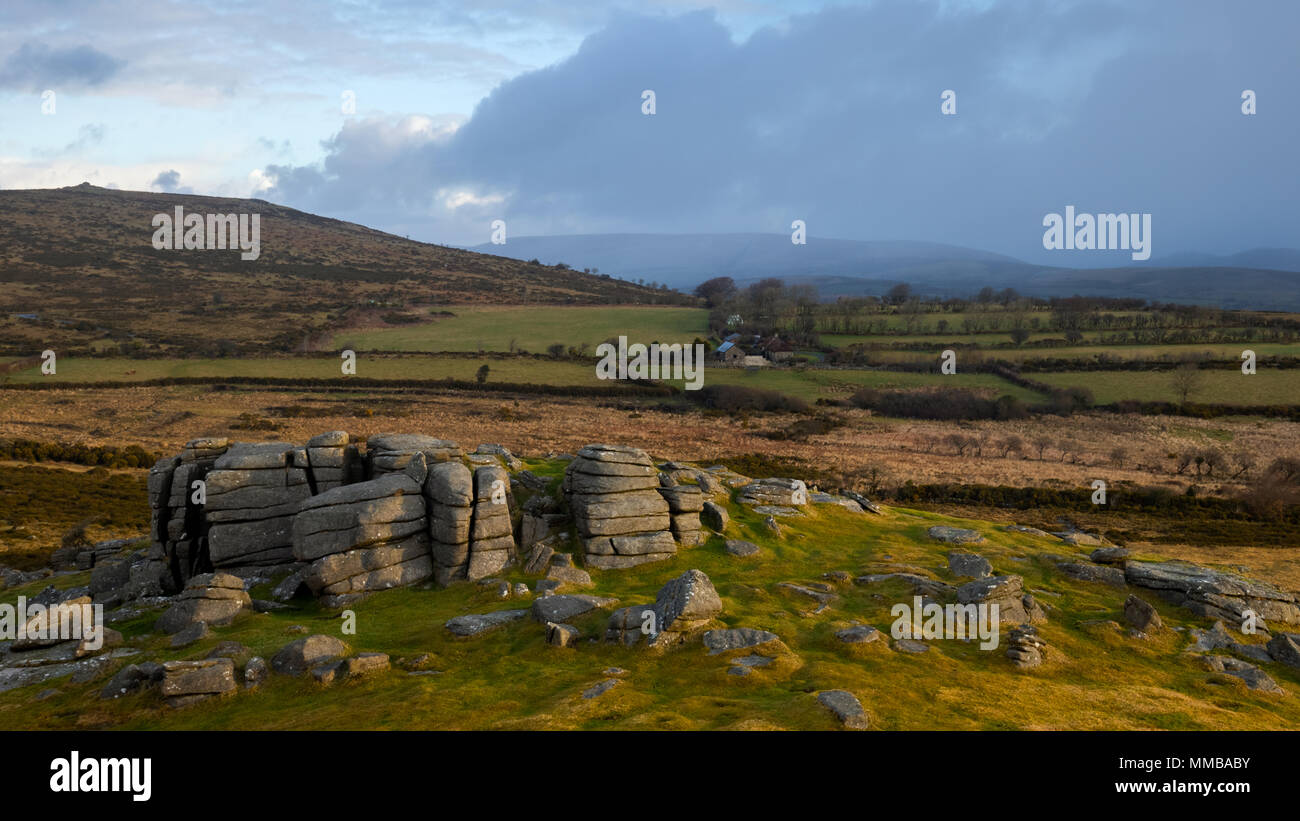 Sharp Tor on Dartmoor Stock Photo - Alamy