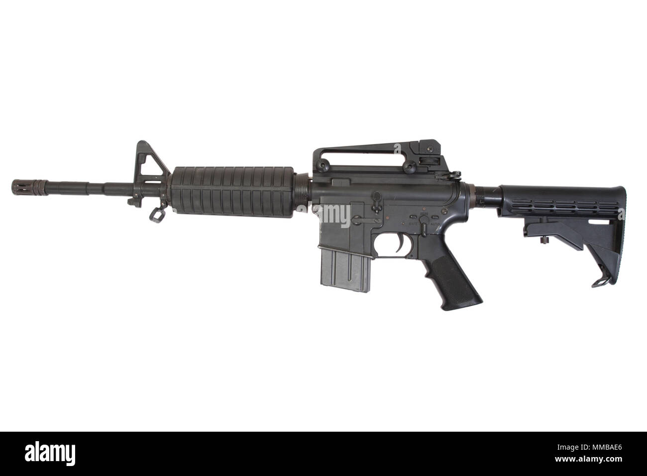 carbine M4 isolated on a white background Stock Photo - Alamy