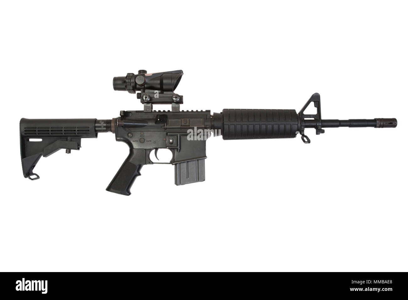 special forces rifle M4 isolated on a white background Stock Photo - Alamy