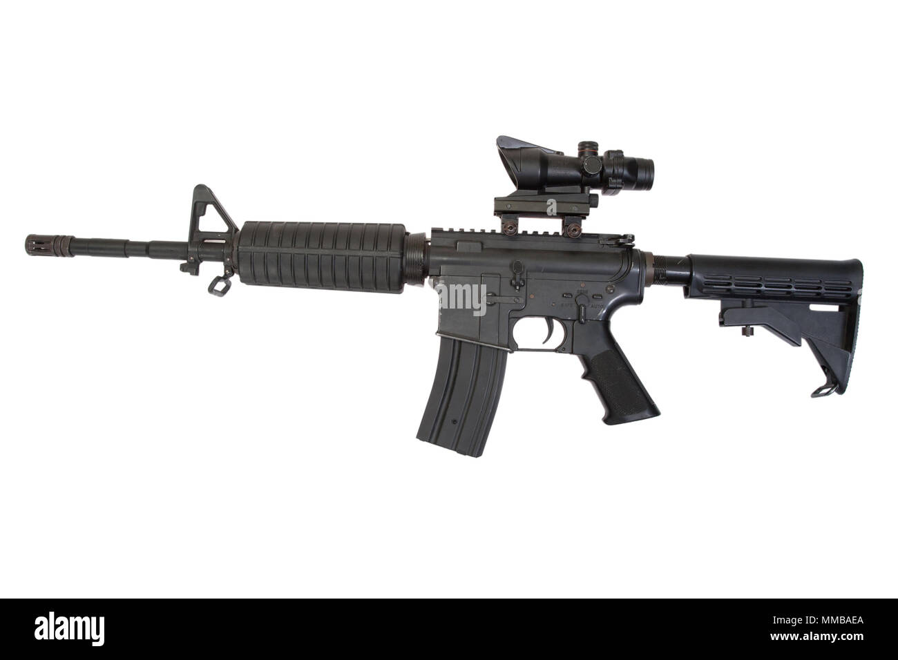 rifle isolated on a white background Stock Photo - Alamy