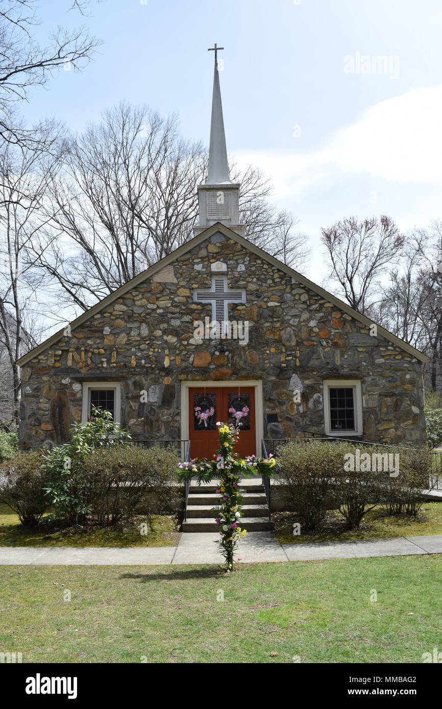 The English Chapel located in Pisgah Forrest North Carolina Stock Photo ...
